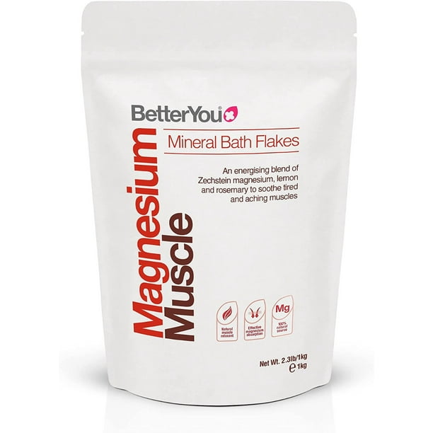 BETTER YOU: Magnesium Muscle Flakes, 35.27 oz - Walmart.com