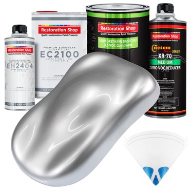 Restoration Shop - Silver Blue Metallic Urethane Basecoat with European ...
