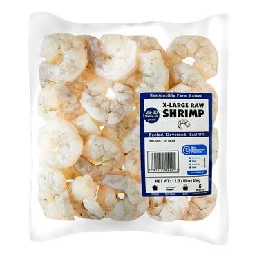 Great Value Frozen Raw Super Colossal Shell-on Tail-on Easy Peel Shrimp ...