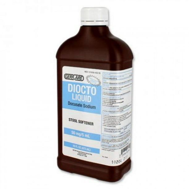 Docusate Sodium Liquid, 50mg/5ml (16 oz. Bottle) (Pack of 3) - Walmart.com