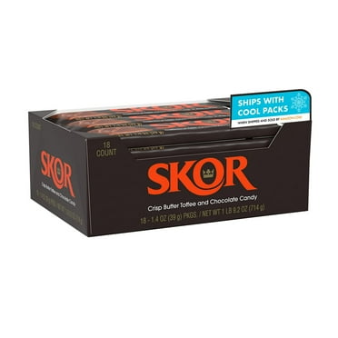 Hershey's Skor Miniature Candy, Rich Milk Chocolate & Buttery Toffee ...