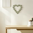 BESTYASH Metal Heart Shaped Floral Hoop Wreath Frame for Valentine's ...