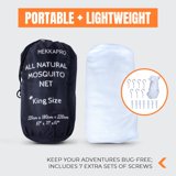 Large Mosquito Net with Carry Bag, Large 2 Openings Netting Curtains ...