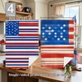 red white and blue dish towels an american flag on a white background ...