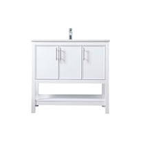 Elegant Lighting VF26636WH Everett 36" Free Standing Single Basin ...