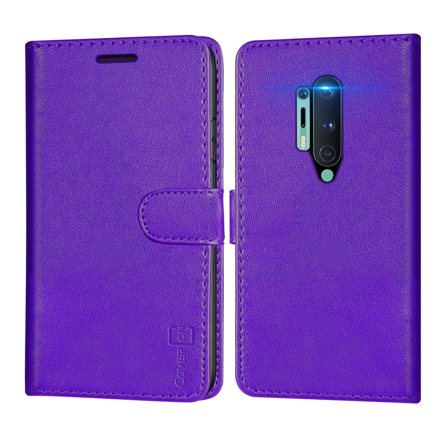 CoverON OnePlus 8 Pro Wallet Case RFID Blocking Vegan Leather Card ...