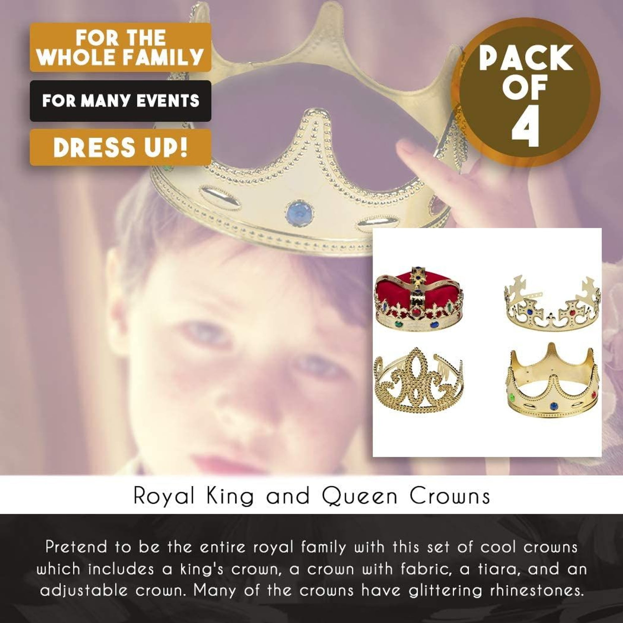 Royal King And Queen Crowns