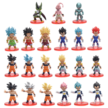 21PCS Mini Dragon Ball Z Figures Super Saiyan Goku Vetega Gotenks ...