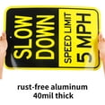 Speed Limit 25 MPH Sign, 12x16 Inches, 3M EGP Reflective .063 Aluminum ...