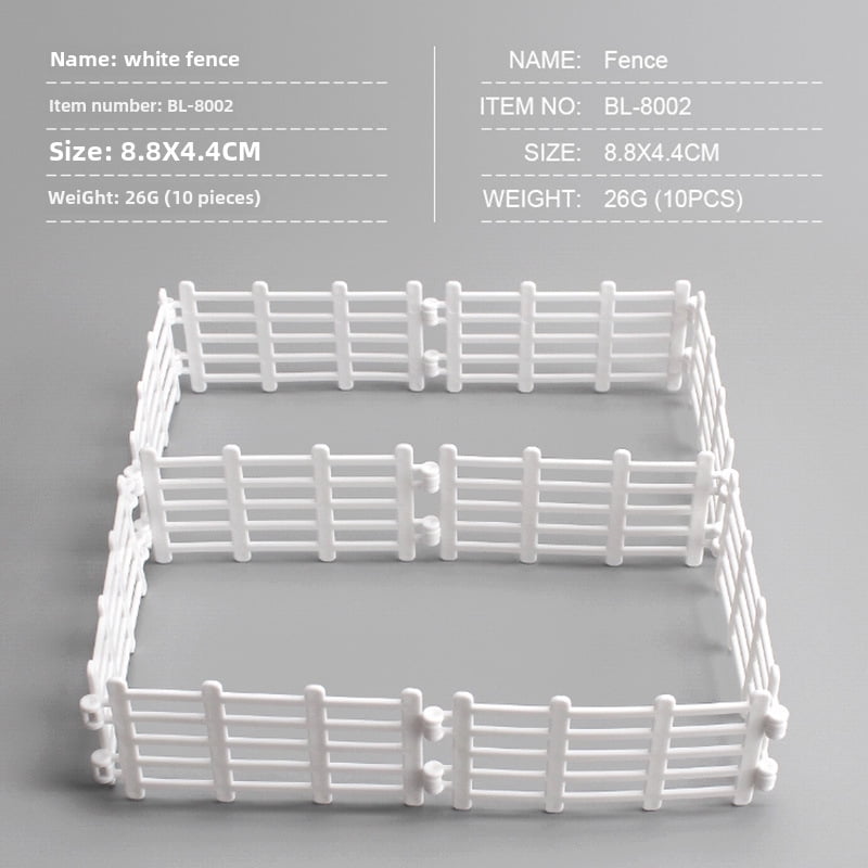 Click here for Unbranded 10-Piece White Plastic Farm Fence Model... prices