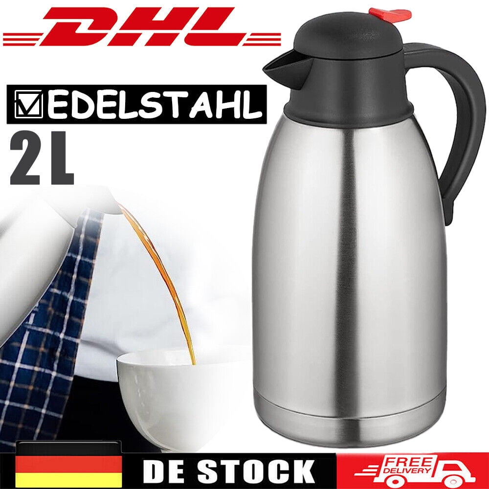 Termo de acero inoxidable 2L Termo aislador Isolatorkanne Cafetera ...