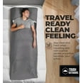 "Tough Outdoors Washable Sleeping Bag Liner, Lightweight Travel Sack ...
