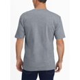 Short Sleeved Men V Neck Casual T Shirt Solid Color Basic Tops With