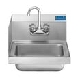17" x 15" x 5" Commercial Kitchen Stainless Steel Wall-Mount Hand Sink ...