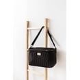 3 Sprouts Quilted Stroller Organizer, Black, Baby Storage Bag with Cup ...