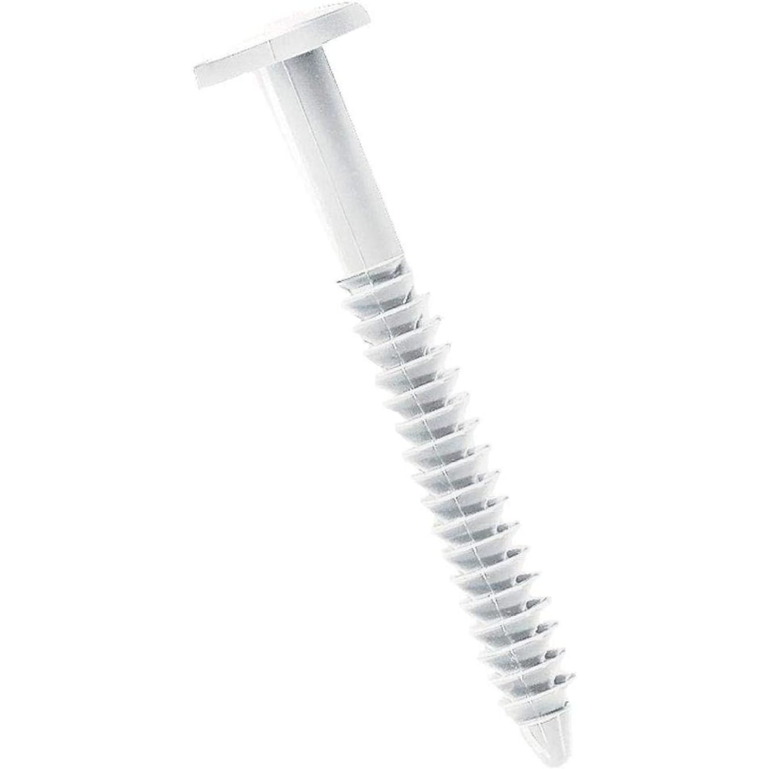 HElectQRIN White 3" Shutter Lok Peg Fasteners 60 Pack Spikes Longer and ...