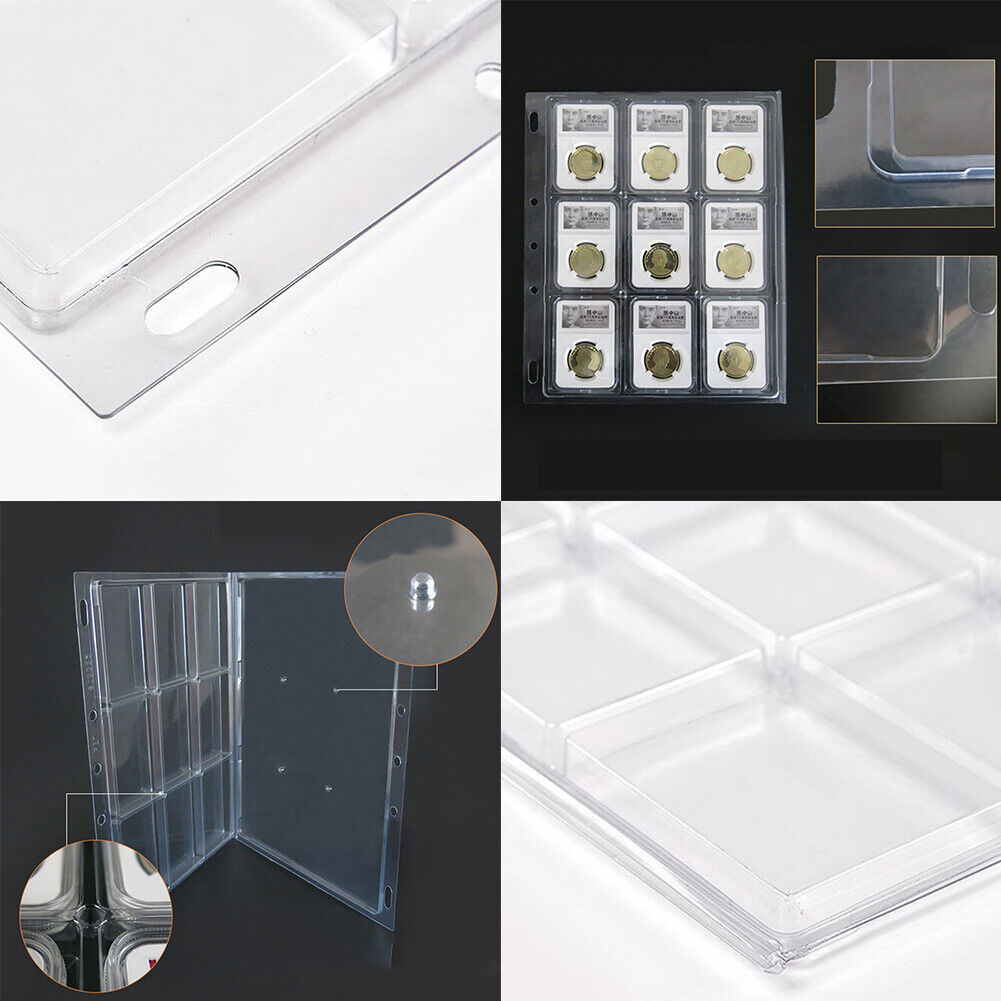 US Certified Coin Pages Lighthouse Encap Graded Slab Album 2 Sheets NGC ...