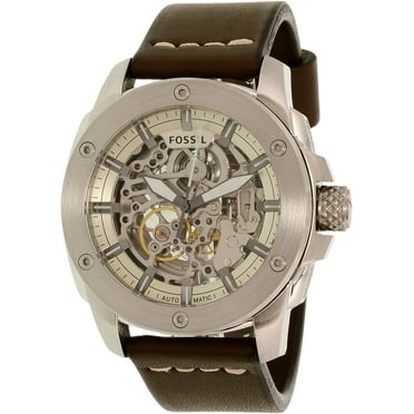 Fossil Men's Modern Machine Leather Watch, 45mm ME3082 - Walmart.com
