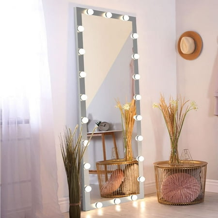 Full Length Mirror , Over The Door Mirror 47"x12" Standing Floor Mirror ...