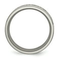 Titanium 9mm Scroll Design Brushed and Polished Band - Walmart.com