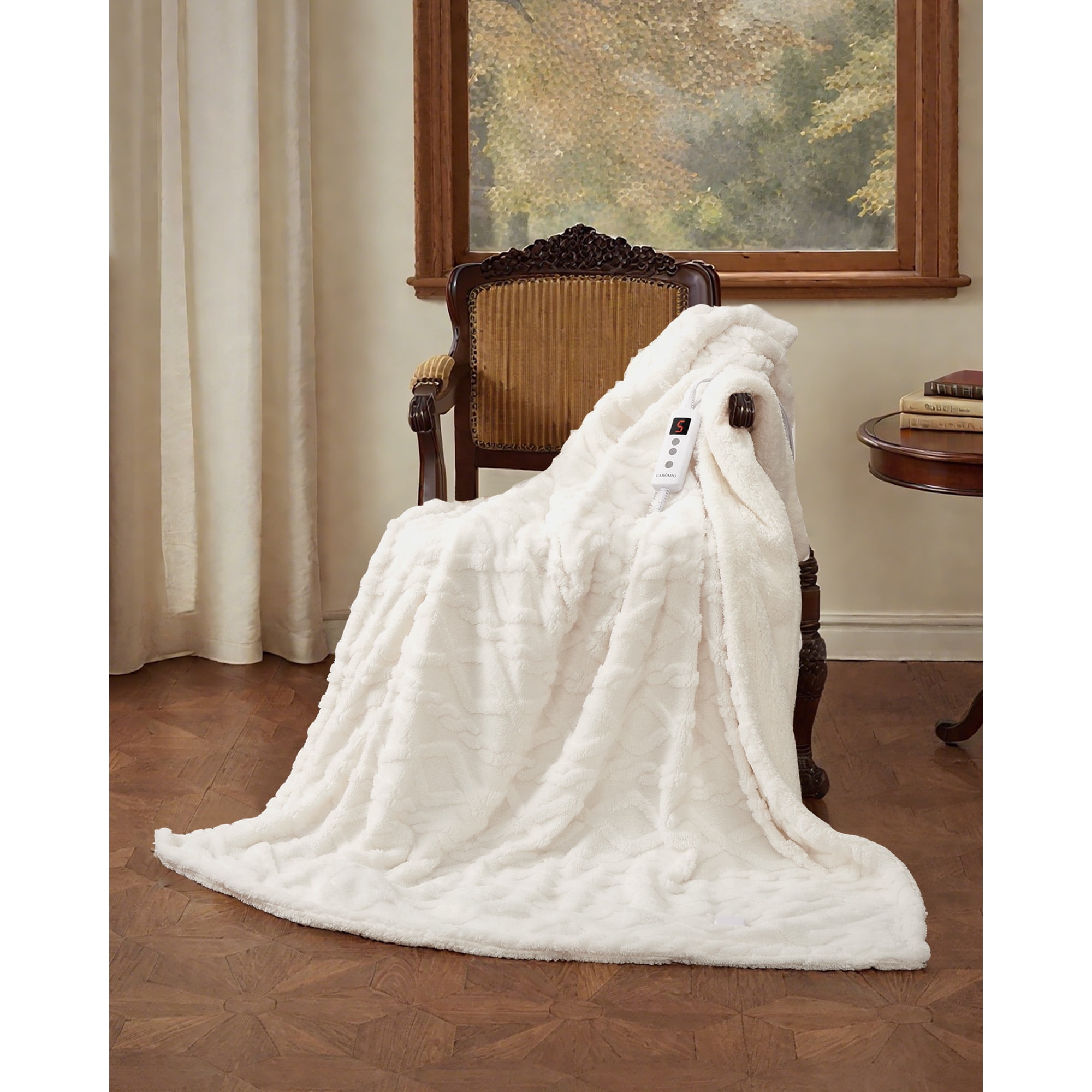 Click here for Naleesys Heated Throw Blanket - Thick Tufted Sherp... prices