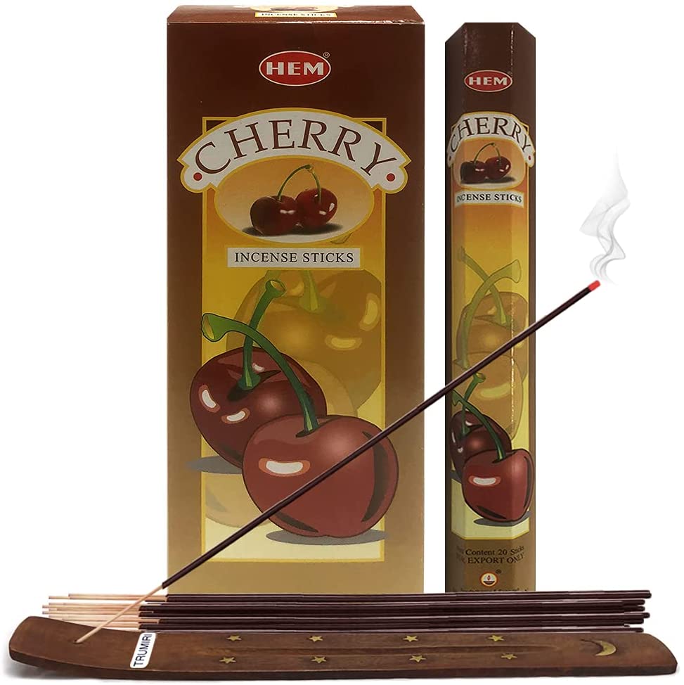 Cherry Incense Sticks And Incense Stick Holder Bundle Insence Insense ...