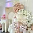 CHE-Pastel Pink and White Balloons, 12 Inch 35PCS Light Baby Pink Beige ...