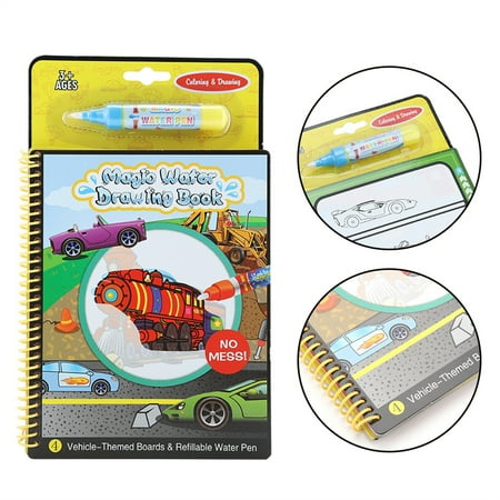 Water Painting Book,Portable Water Coloring Drawing Kids Coloring Book ...