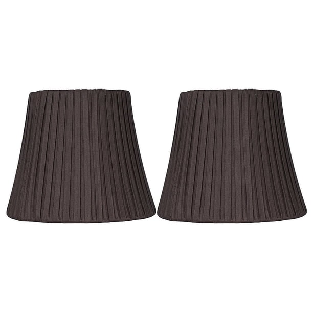 Urbanest Box Pleated Chandelier Lamp Shade, Chocolate,3x6x5", Set of 2 ...