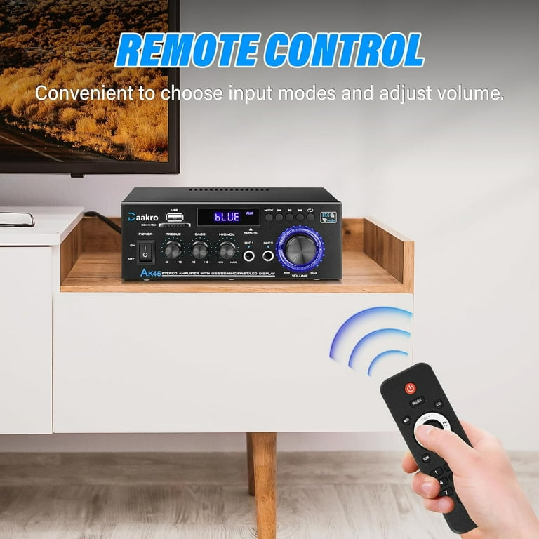 AK45 Pro Amplifier AK45 Pro Bluetooth 5.0 Audio Amplifier: 30W 2 ...