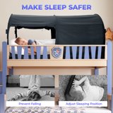 Bunk Bed Privacy Tent Twin Size, Blackout Sleep Canopy with Ventilation ...