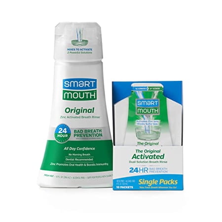 SmartMouth Original Activated Mouthwash & Single Packs, Travel ...