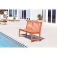 Malibu Eco-friendly 4-foot Outdoor Hardwood Garden Armless Bench ...