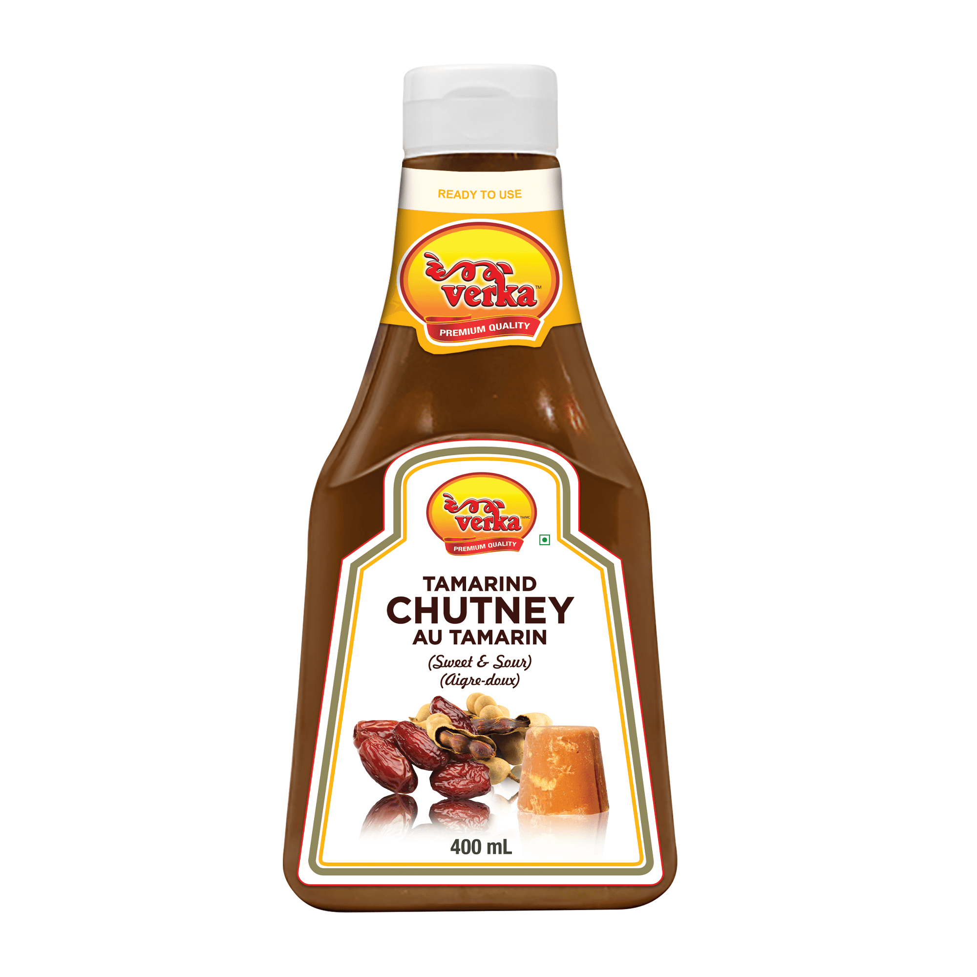 Click here for Verka Tamarind Chutney - 400 Ml 400ml prices