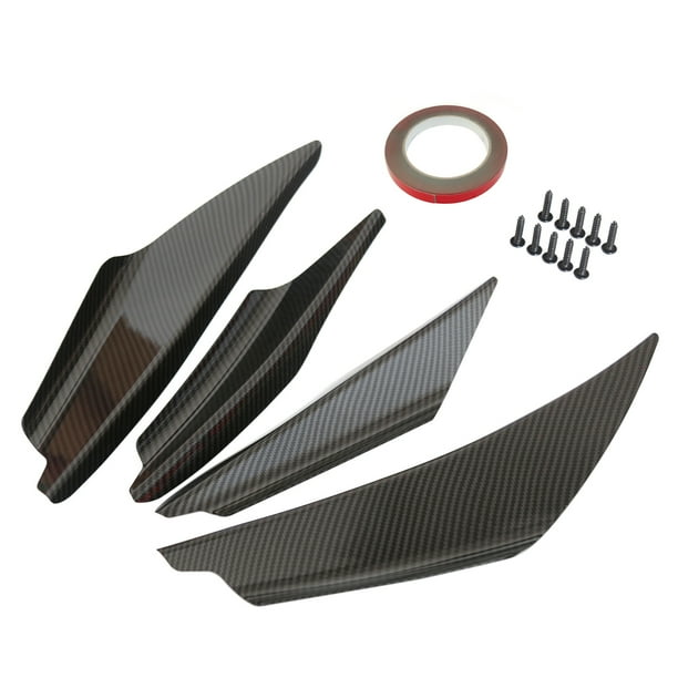 FlyFlise Universal Car Front Bumper Spoiler Lip Splitter Fin Splitters ...