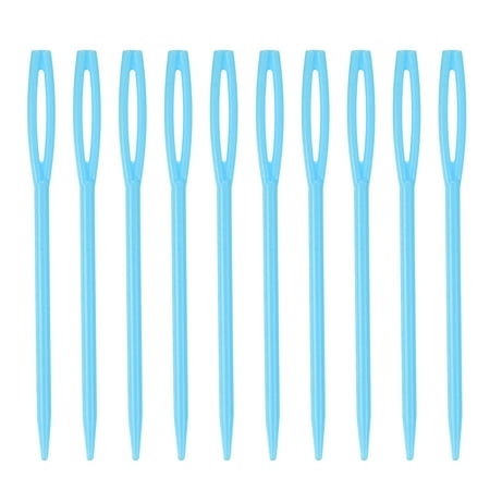 Uxcell Plastic Sewing Needles, 7cm Large Eye Blunt Learning Needles ...