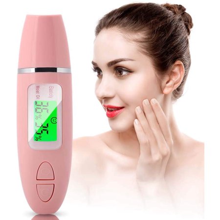 Facial Moisture Oil Tester 0~99.9% with Digital LCD, Precision Skin ...