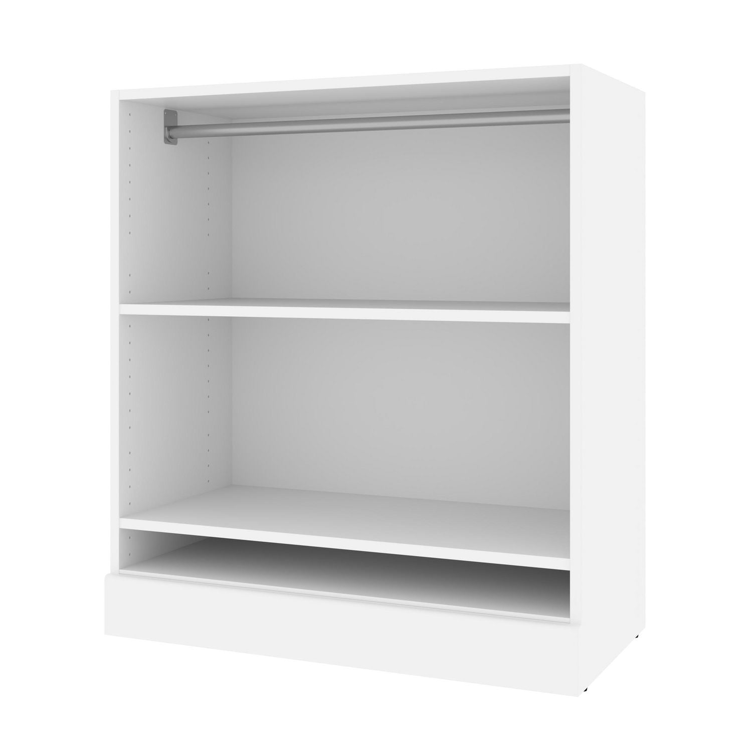 Bestar Versatile 36w Small Closet Organizer In White 36