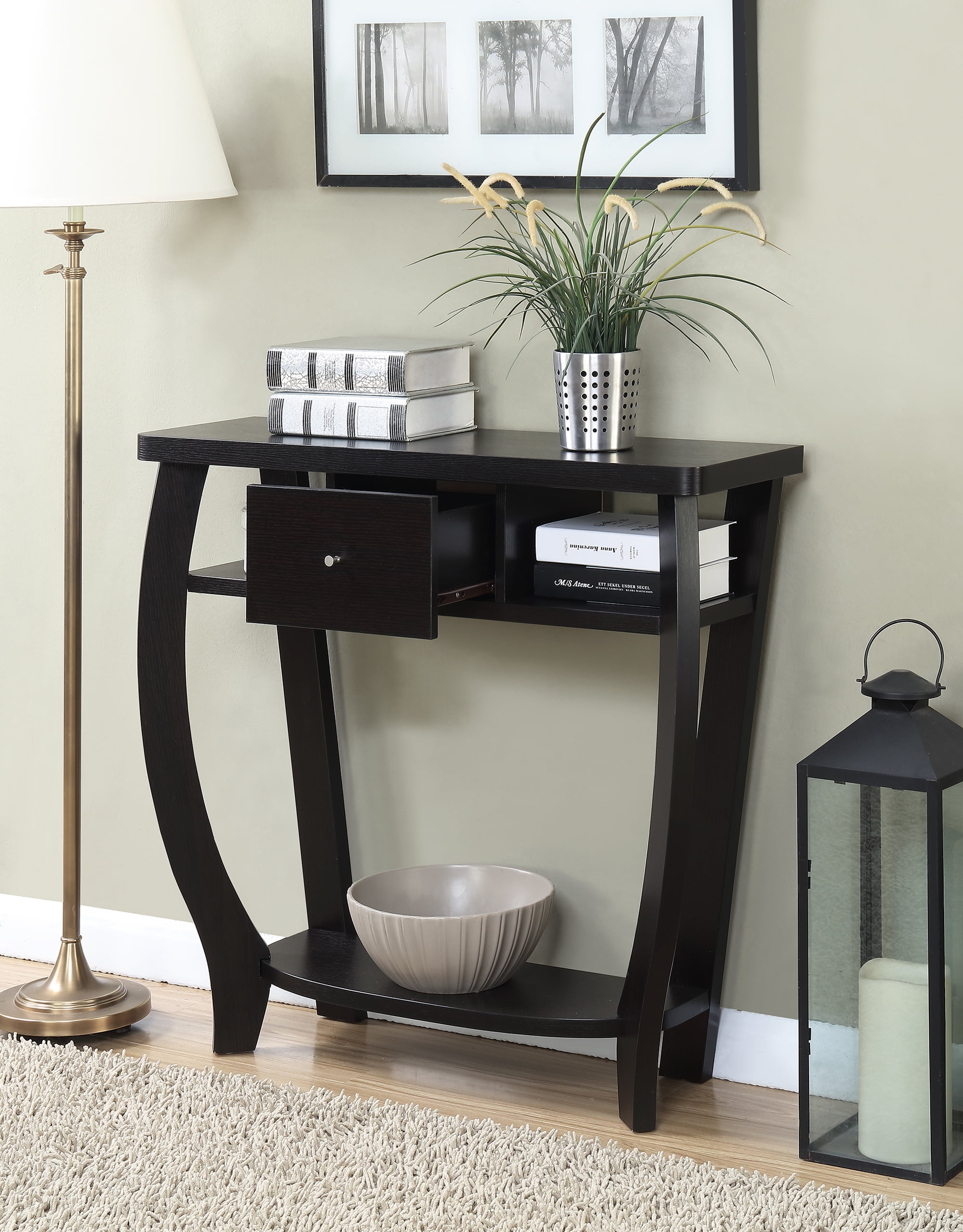 Convenience Concepts Newport 1 Drawer Dorchester Console Table with ...