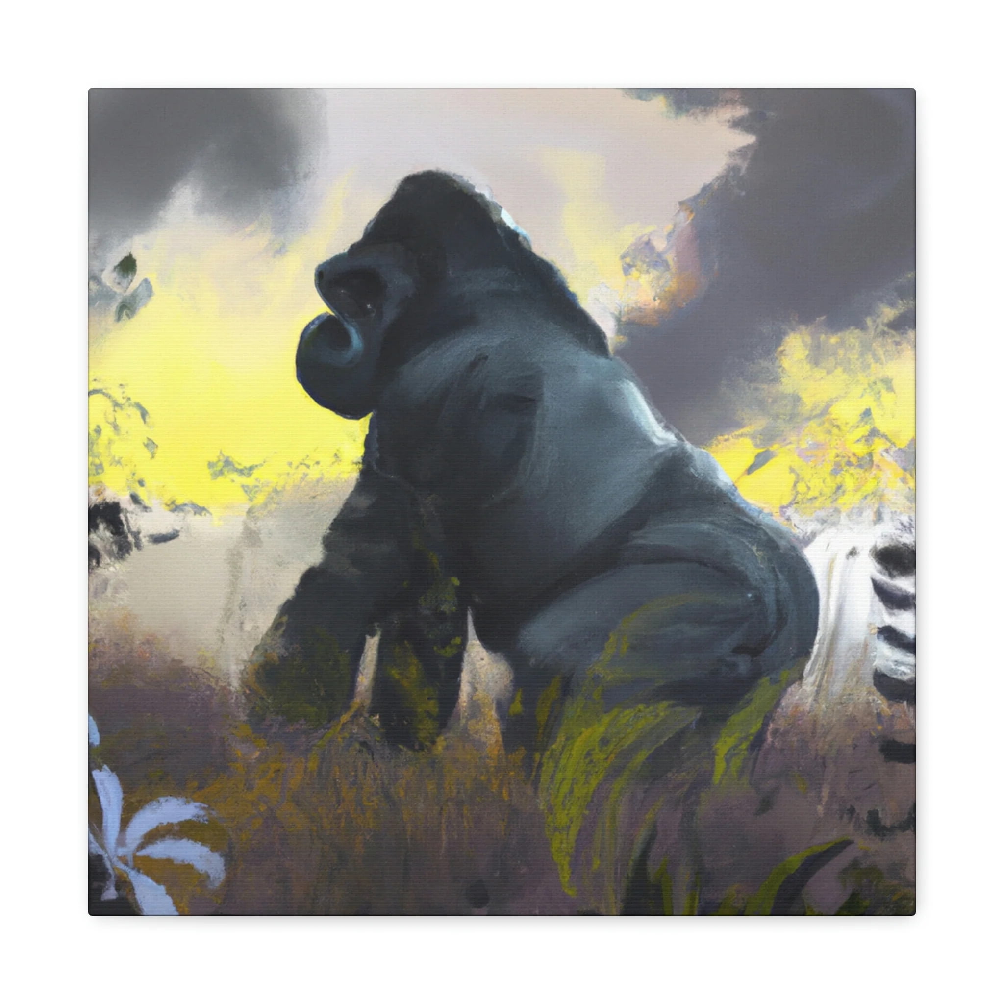 Gorilla's Grandeur Splendor - Canvas - Walmart.com