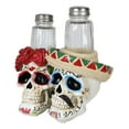 Day Of The Dead Sugar Skulls Roses And Sombrero Hat Salt & Pepper ...