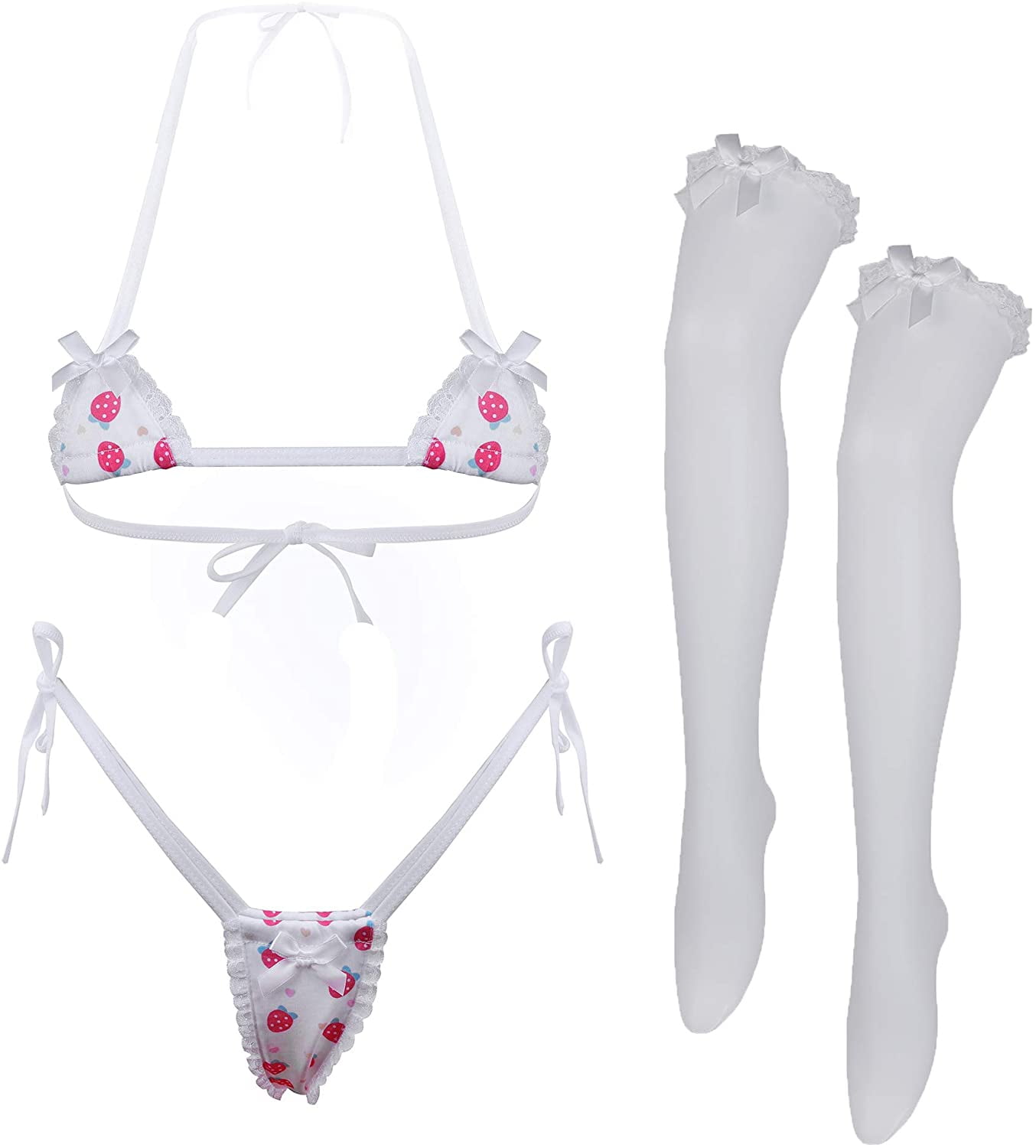 Sexy Cute Anime Lingerie For Women Kawaii Bra And Panty Set Japanese Cosplay Bikini Underwear