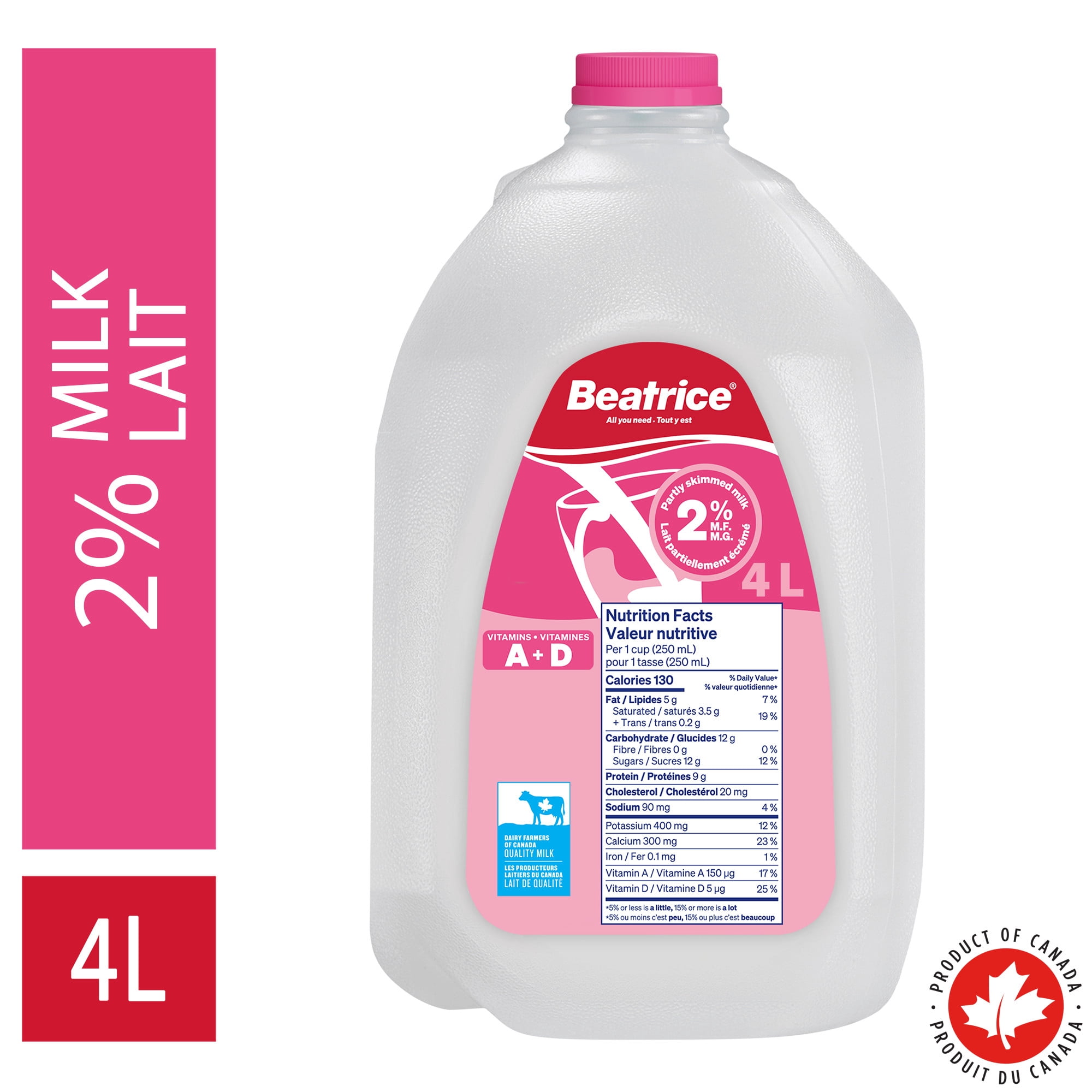 Beatrice Milk Jug , 2% Milk - Walmart.ca