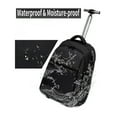 Rolling Backpack, Invisible Shoulder Strap Water Resistant Travel ...