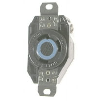 Leviton 065-2710-0 30A 125/250V Black Industrial Grade Flush Mount ...