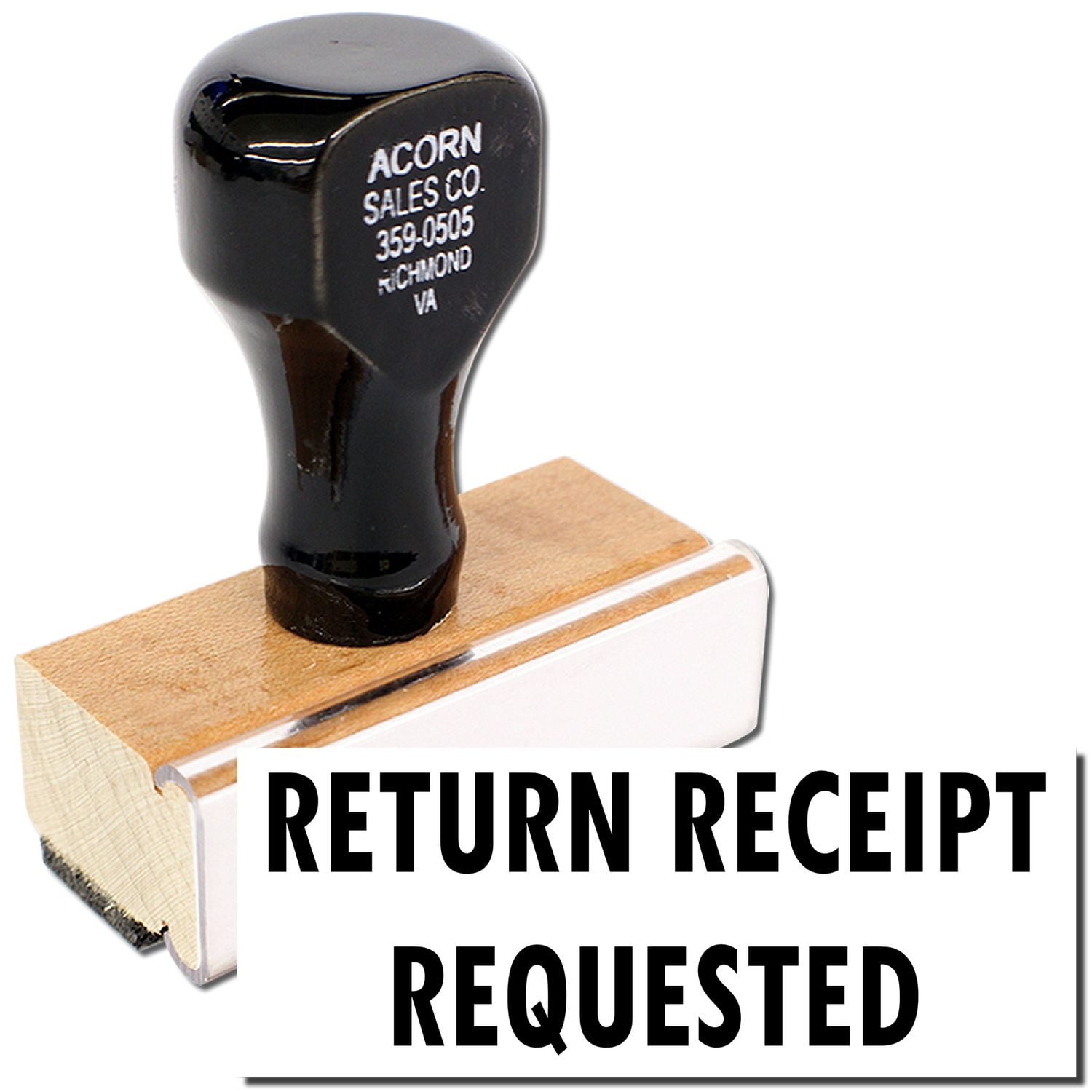 Return Receipt Requested Rubber Stamp, Wooden Handle Rubber Stamp ...