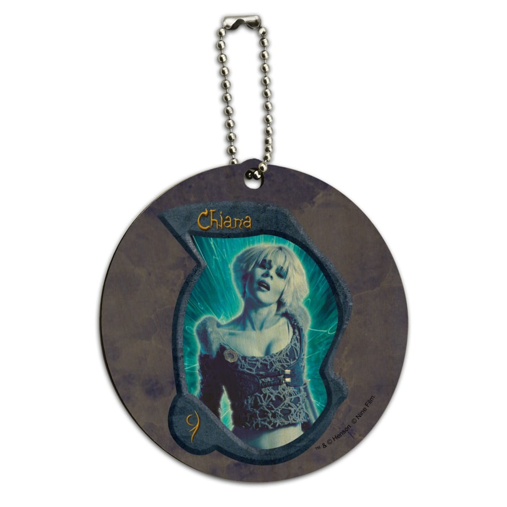 Farscape Chiana Nebari Round Wood Luggage Card Suitcase Carry-On ID Tag ...