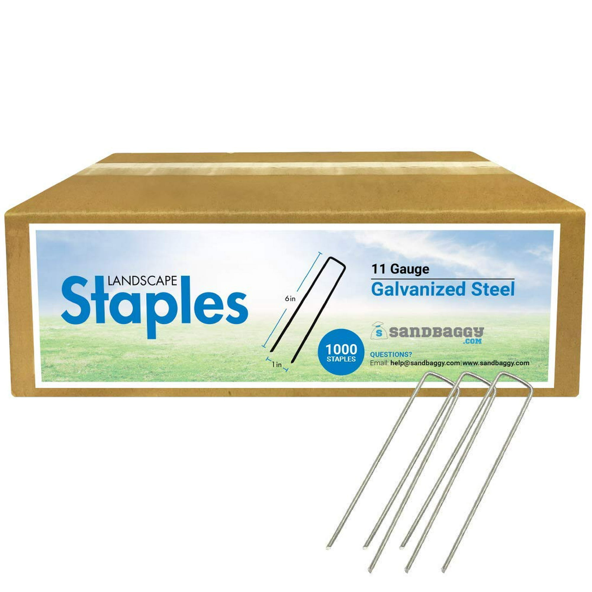 Click here for Sandbaggy 6 Inch Long Galvanized Landscape Staples... prices