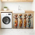African American Cabinet Curtains for Kitchen 28"W x 35"L, Black Woman ...