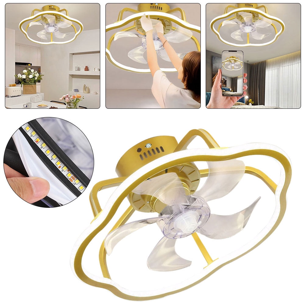 Fanlight Techo Moderno 2 en 1 Con Control Remoto 3 Velocidades para ...